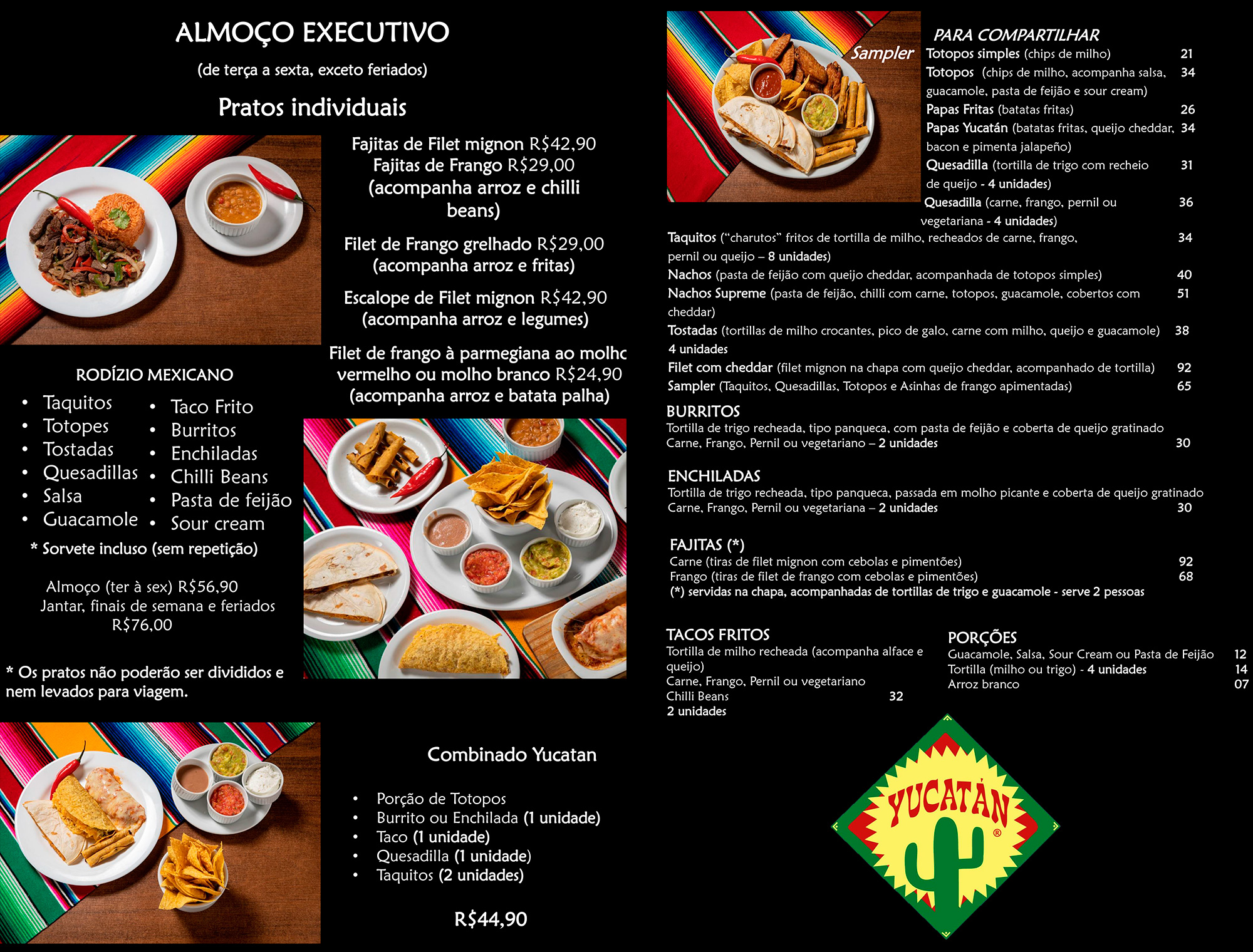 CARDÁPIO | Yucatán